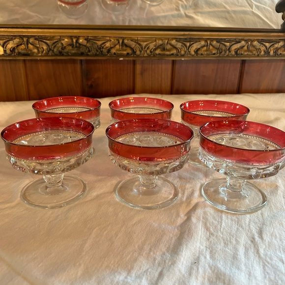 Indiana Glass | Dining | Vintage Indiana Glass Colony Ruby Red ...